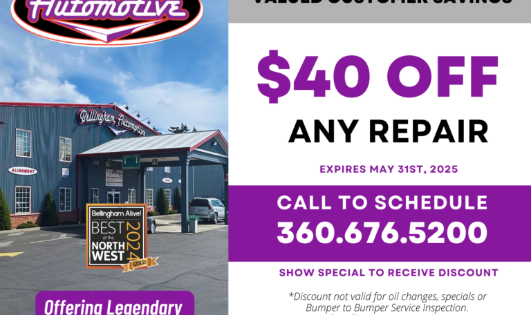 Spring Into Savings Today with $40 Off Any Repair. - Bellingham Automotive